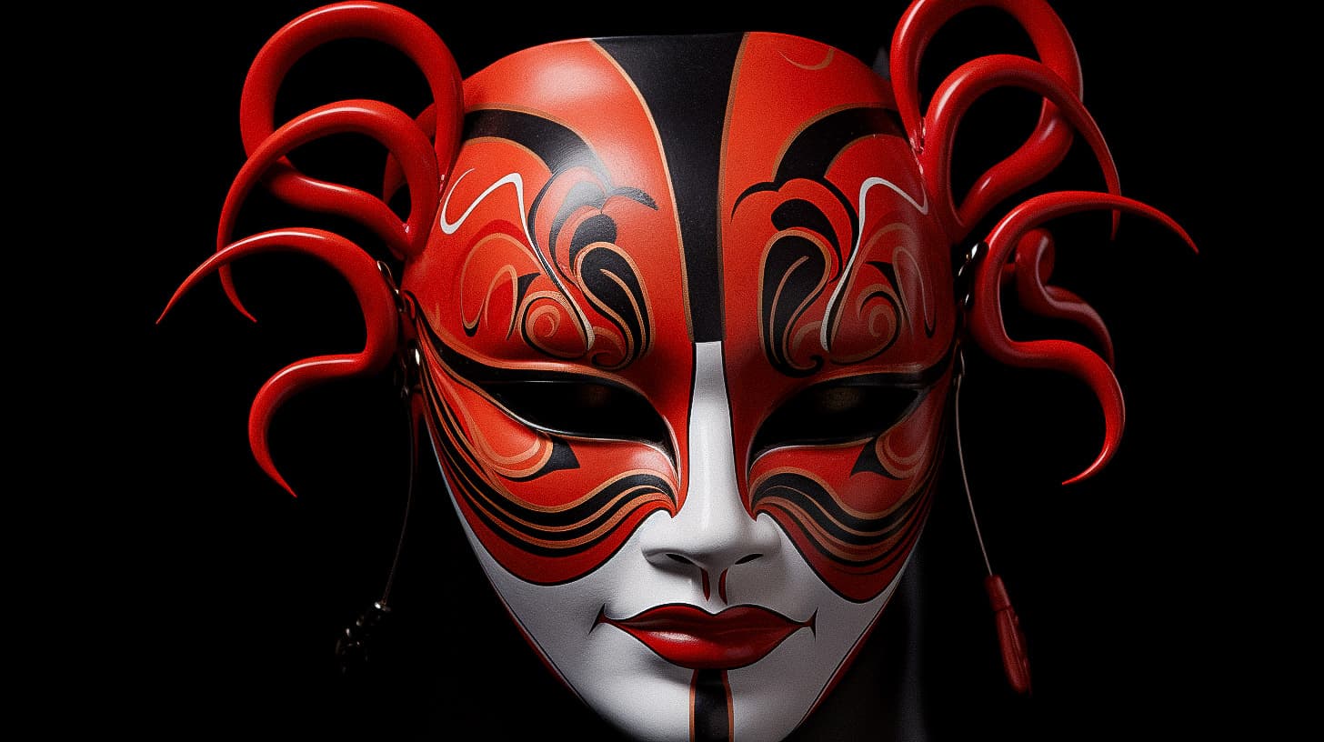 Kabuki mask Midjourney style | Andrei Kovalev's Midlibrary