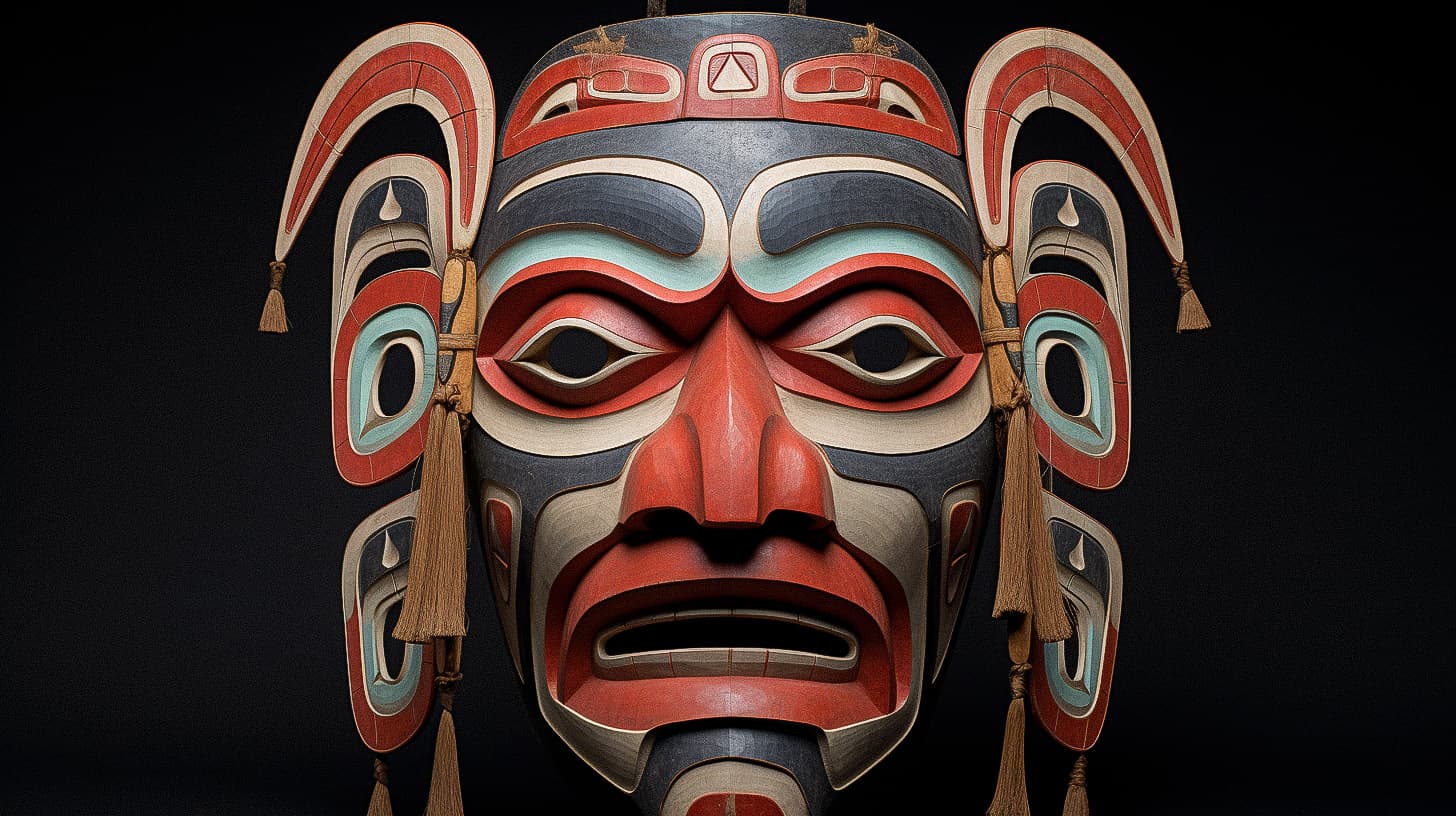 Tlingit mask Midjourney style | Andrei Kovalev's Midlibrary