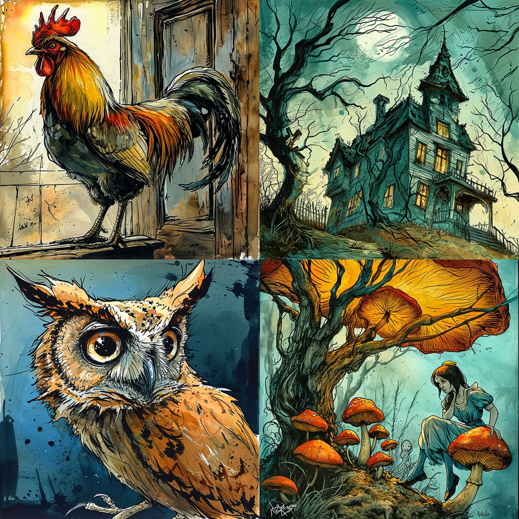 Martin Rowson Midjourney style | Andrei Kovalev's Midlibrary
