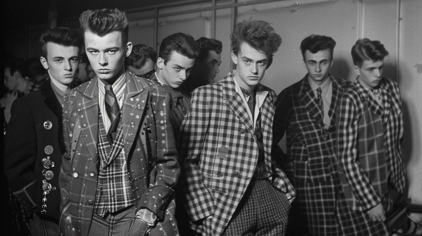 Teddy Boys fashion Midjourney style | Andrei Kovalev's Midlibrary