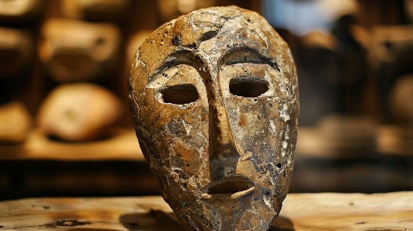 Nuragic mask Midjourney style | Andrei Kovalev's Midlibrary