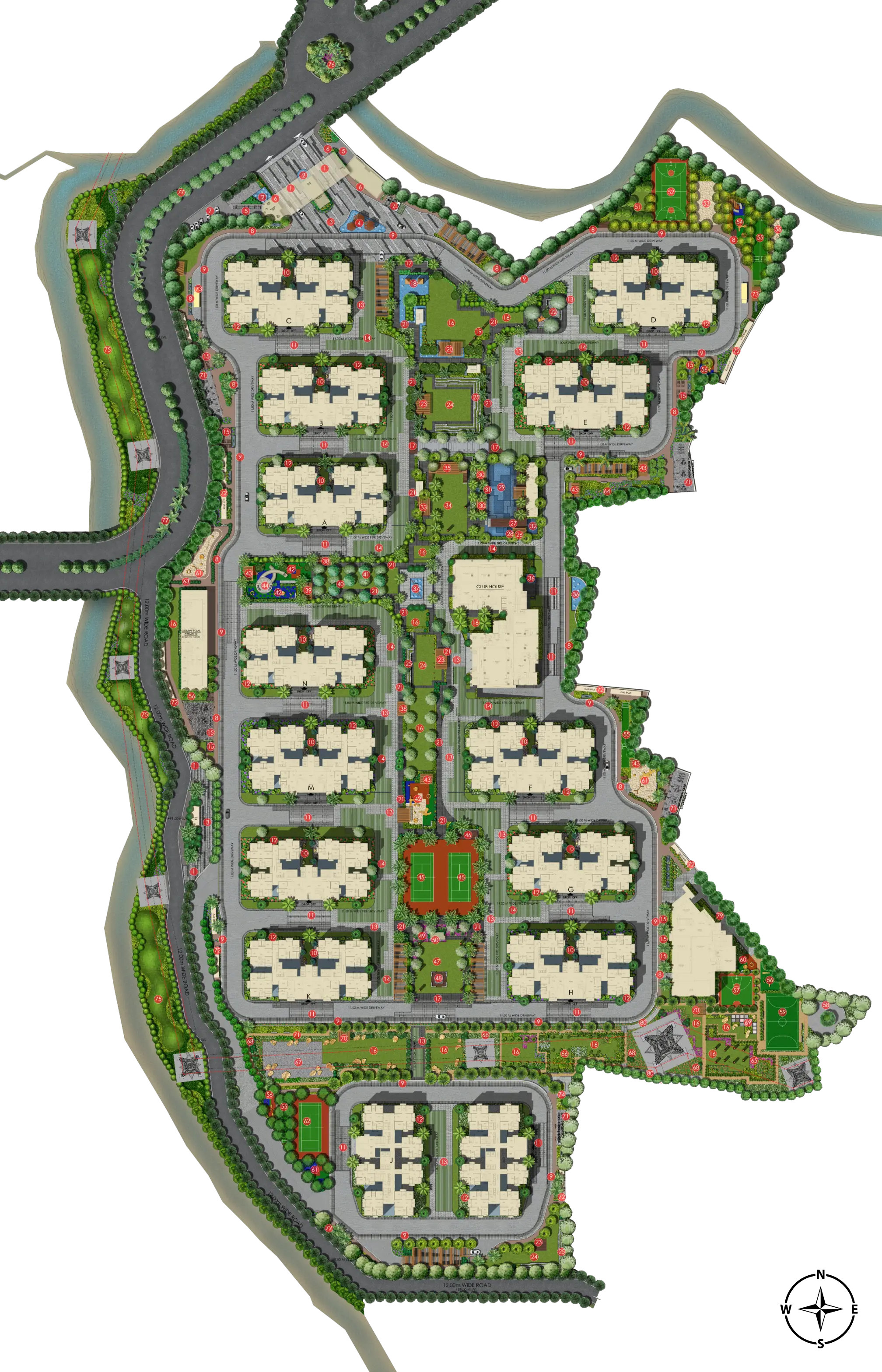Apartment Landscape Projects | Aparna Hyderabad