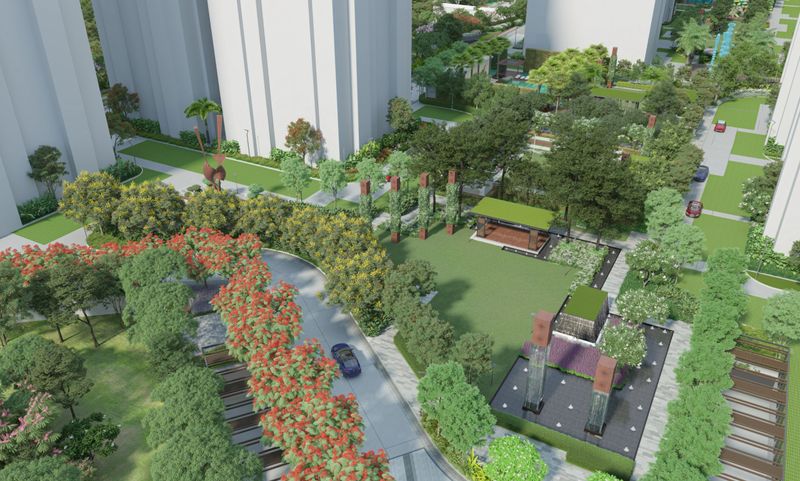 Apartment Landscape Projects | Aparna Hyderabad