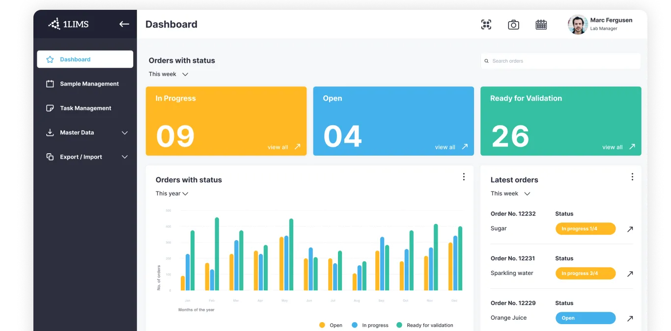 Sample Management Software | 1LIMS