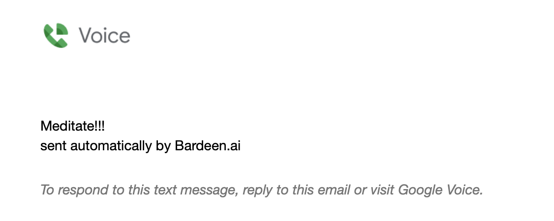 Send yourself a daily SMS reminder
