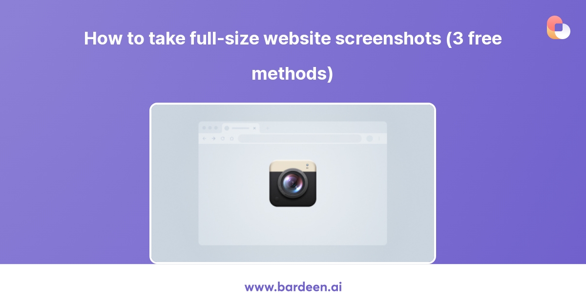 How to take full-size website screenshots (3 free methods)
