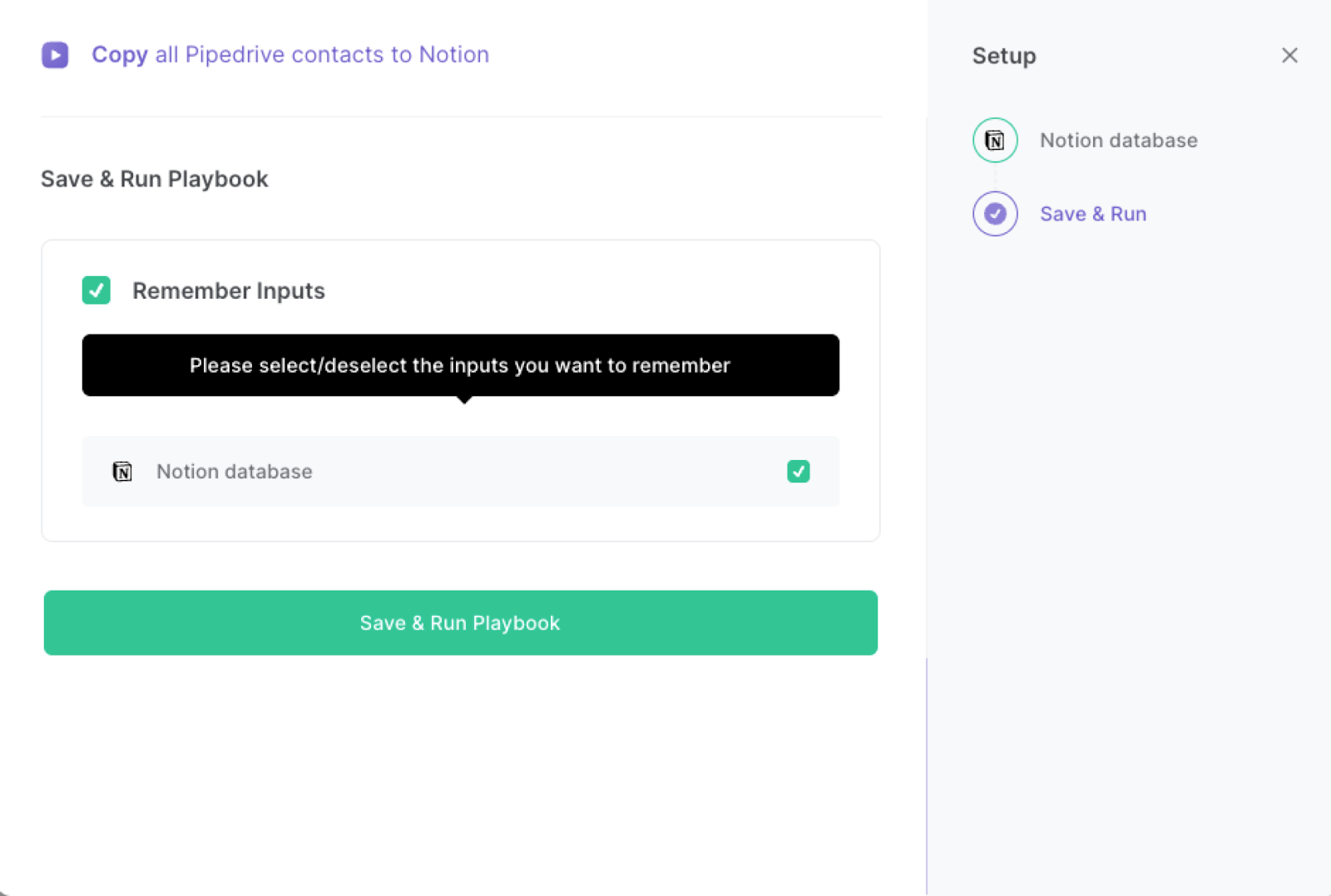 Sync Pipedrive Contacts Directly to Notion Database | Bardeen Workflow