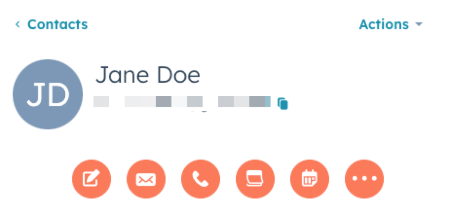 Create a HubSpot contact from an email
