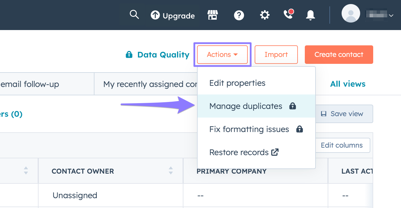 How to merge companies in HubSpot