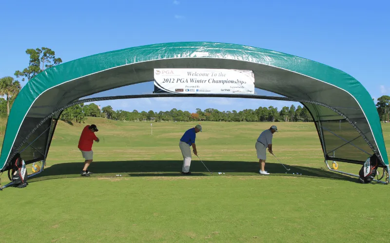 Premium Golf Shelters - Improve Your Range - DryRainge