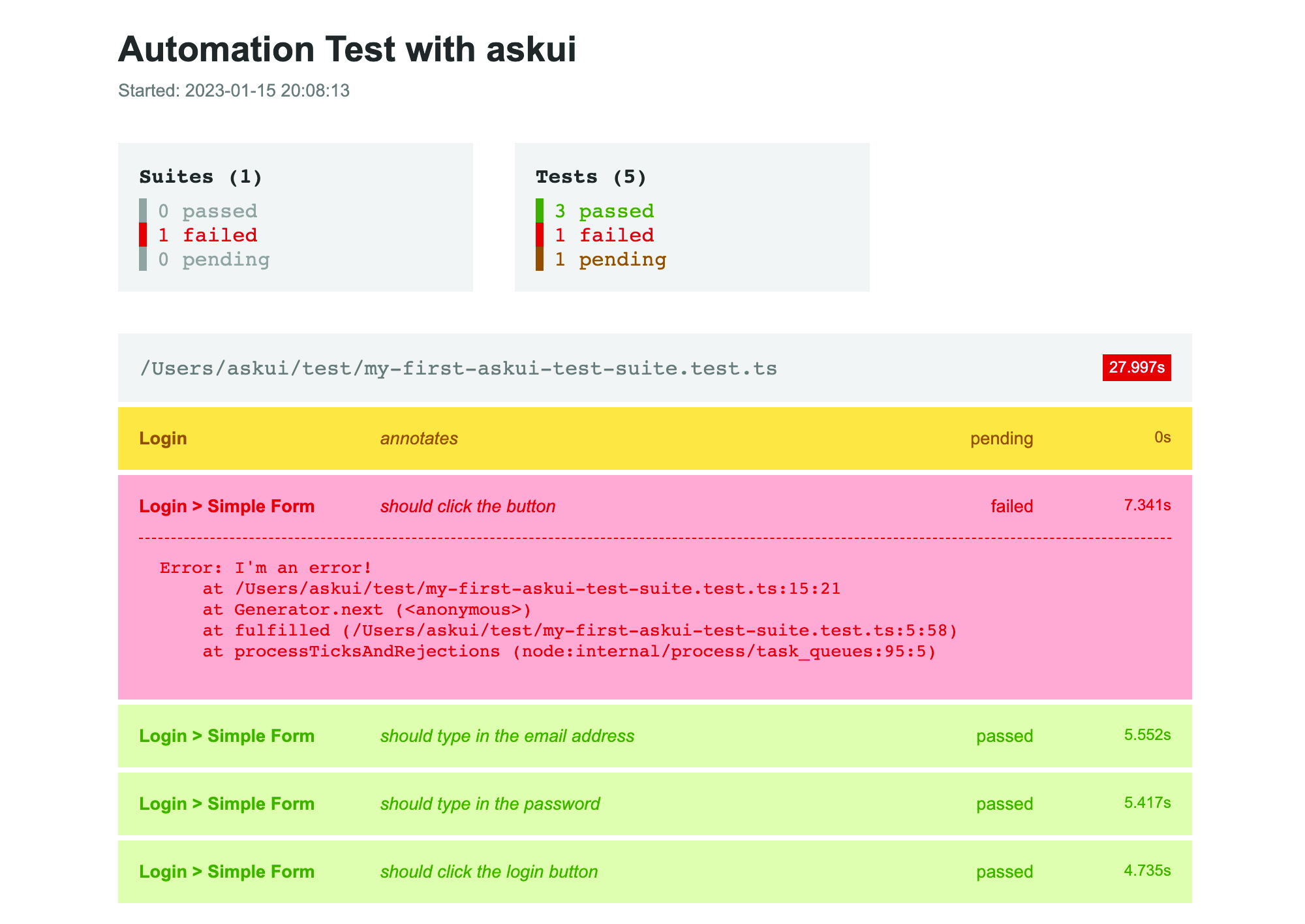 Using Reporter in Jest Framework