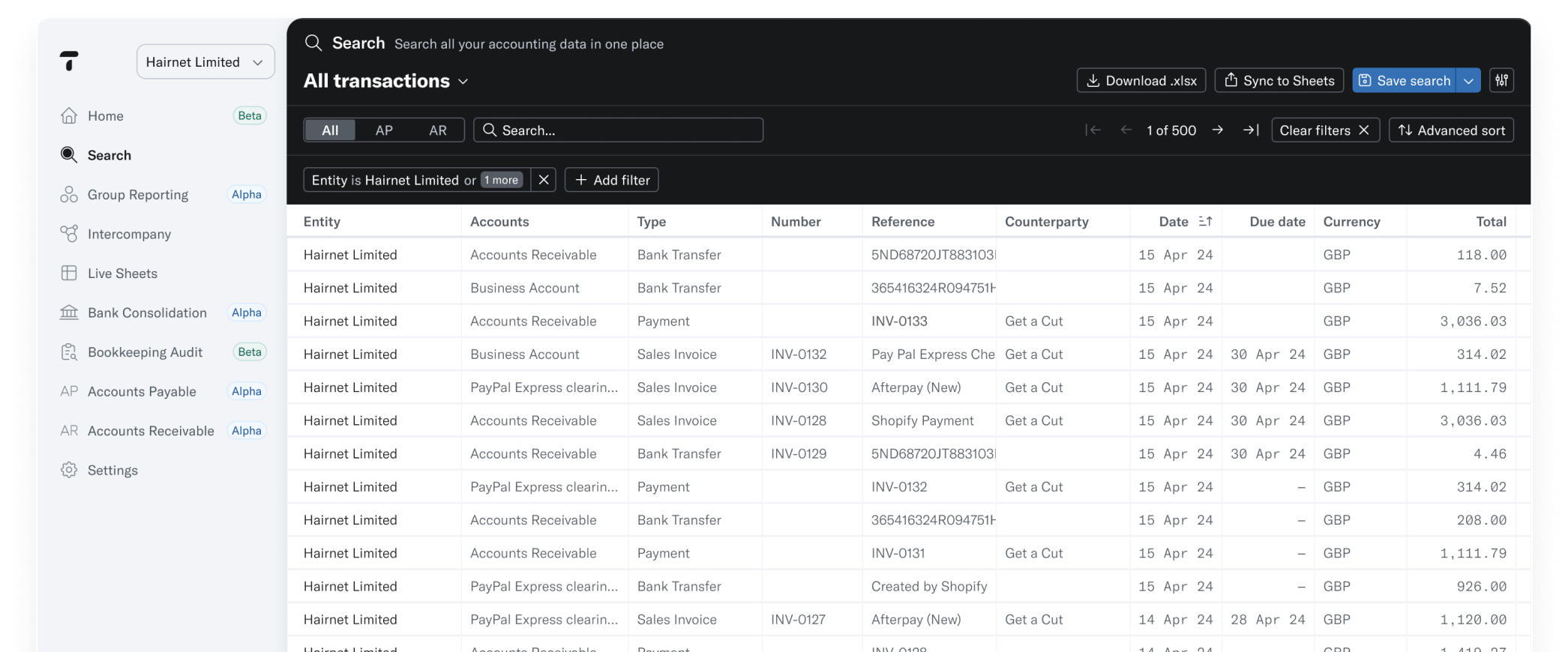 Translucent - The CFO super-app for multi-entity finance teams