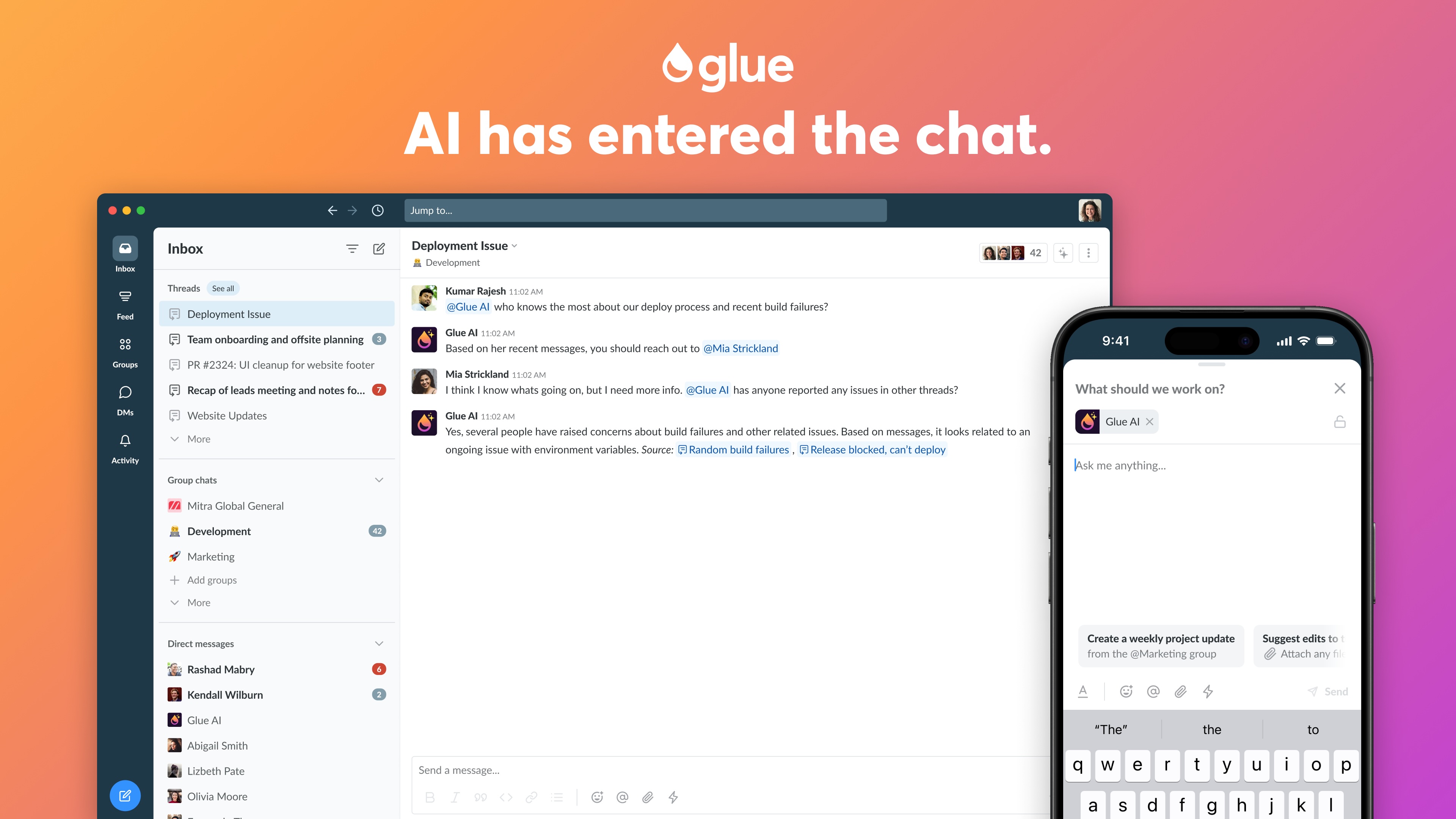 Introducing Glue: Work Chat for the AI Era - Glue