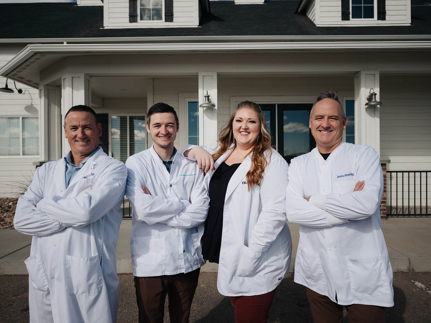 Dr. Jamin, Rylan, and Javan Houser and Dr. Kate Murphy