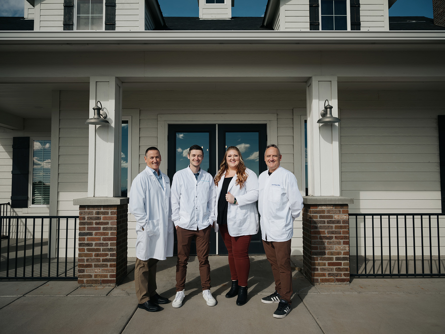 Dr. Jamin, Rylan, and Javan Houser and Dr. Kate Murphy