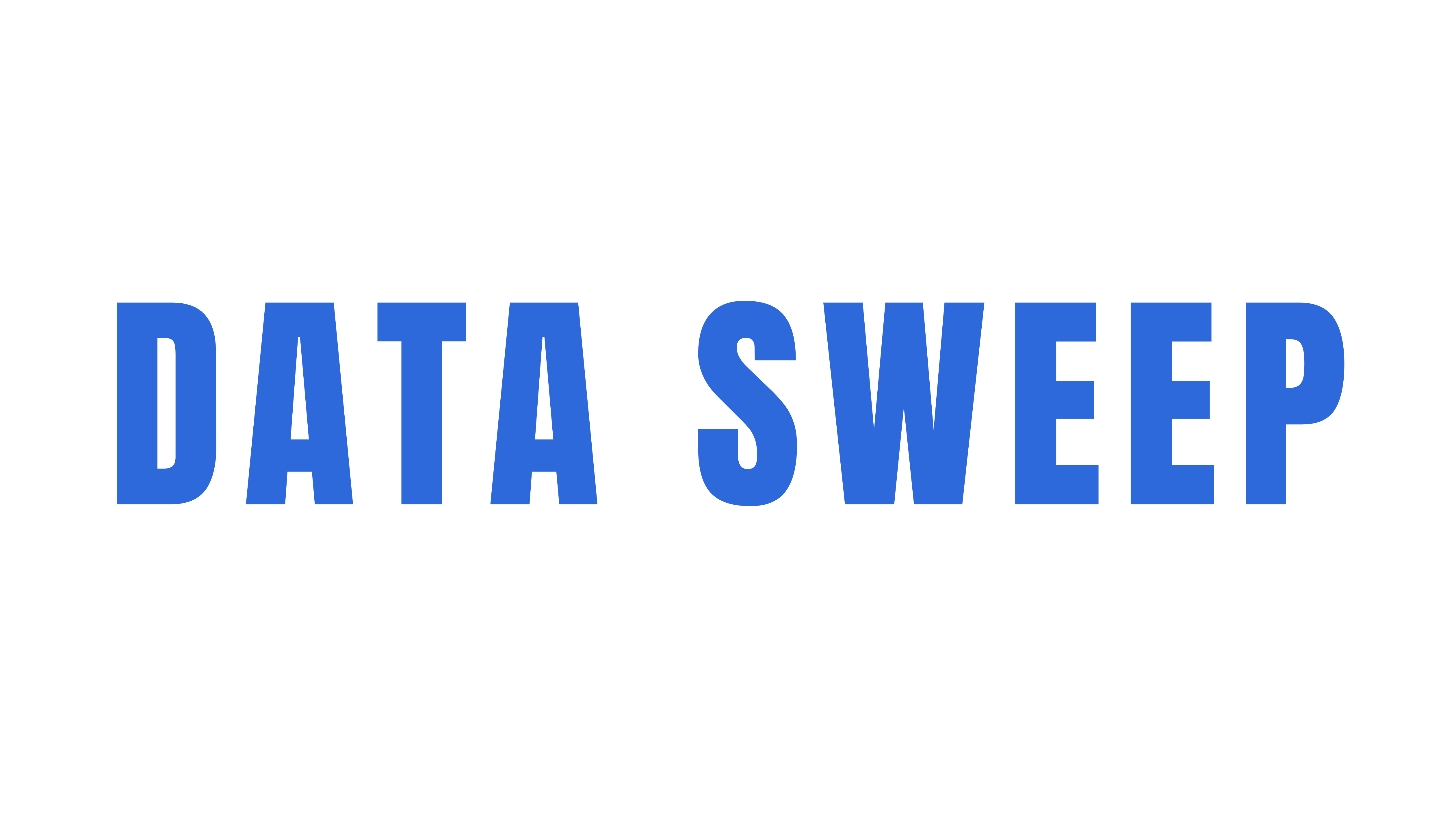 Data Sweep - Ready-to-use datasets for your research