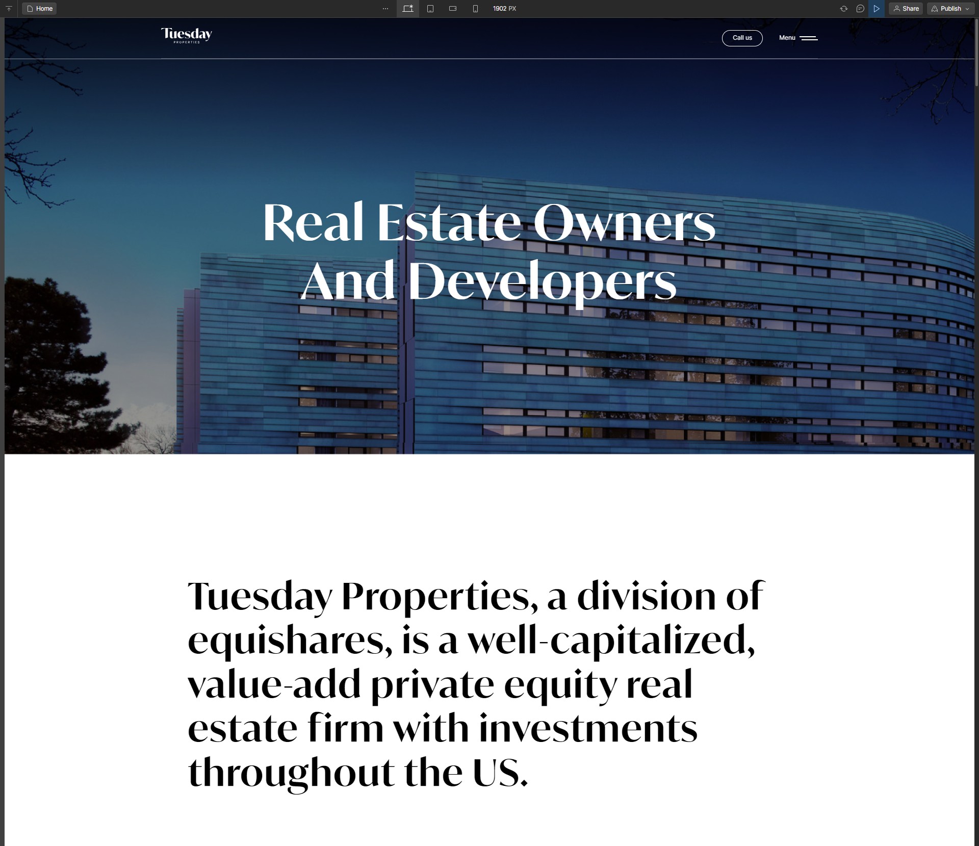 Tuesday Properties - Real estate owners and developers